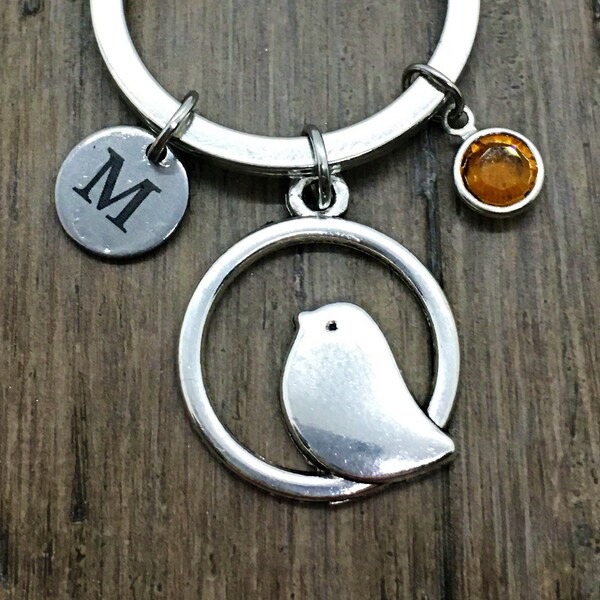 Bird Keyring - Etsy