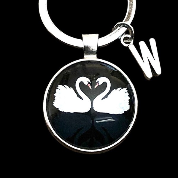 Swan Keychain - Etsy