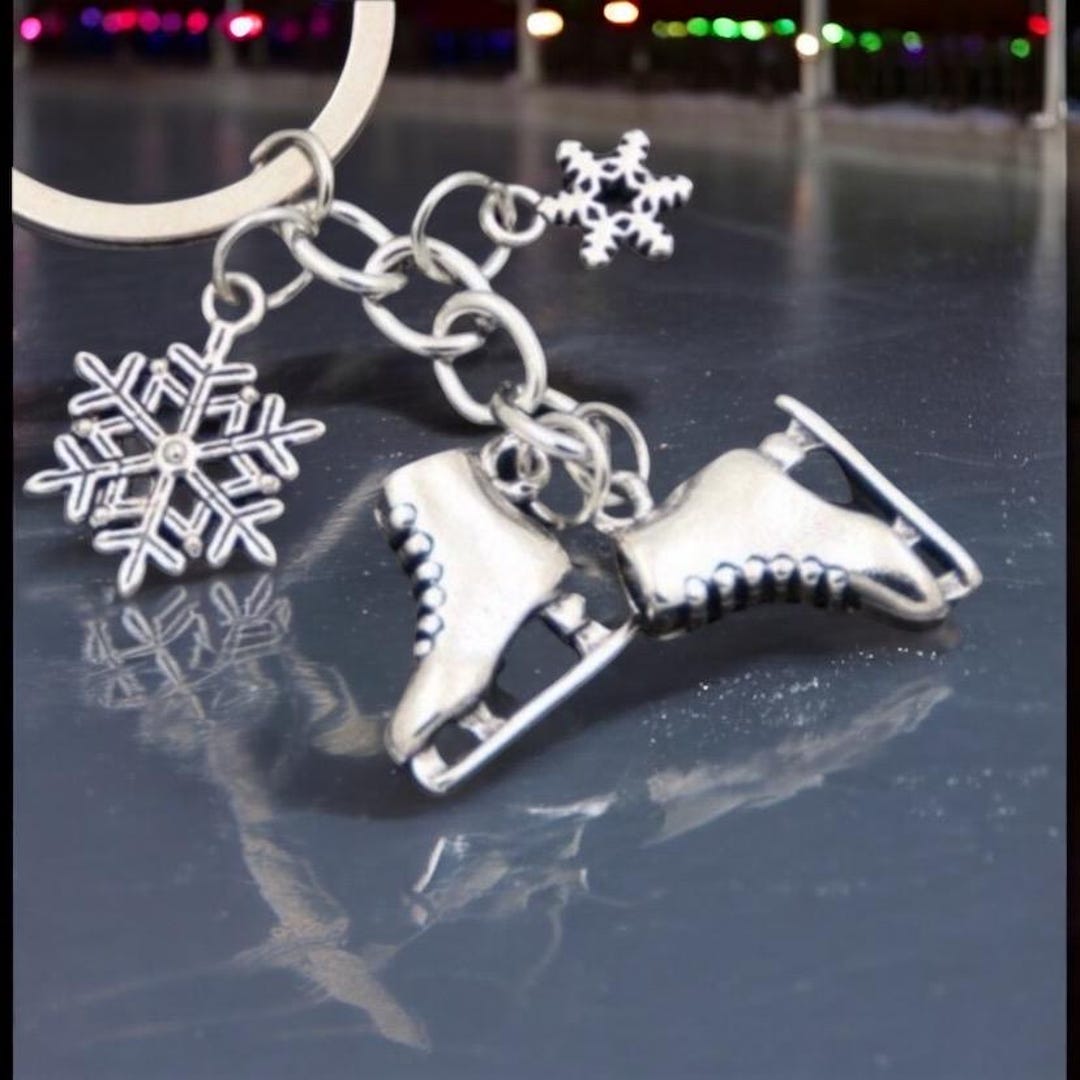 Ice Skating Keychain ~ Figure Skating ~ Ice Skate Charm ~ Personalized ...