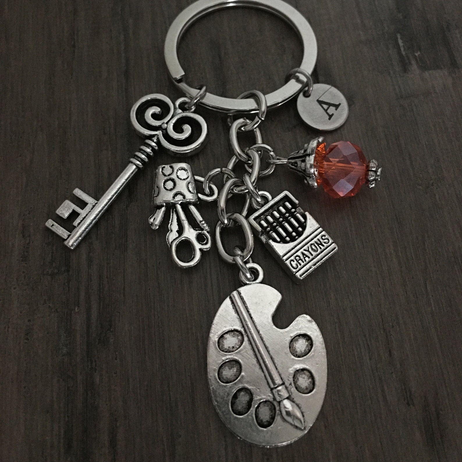 Artist Jewelry Artist Keychain Art Supply Keychain Gift | Etsy