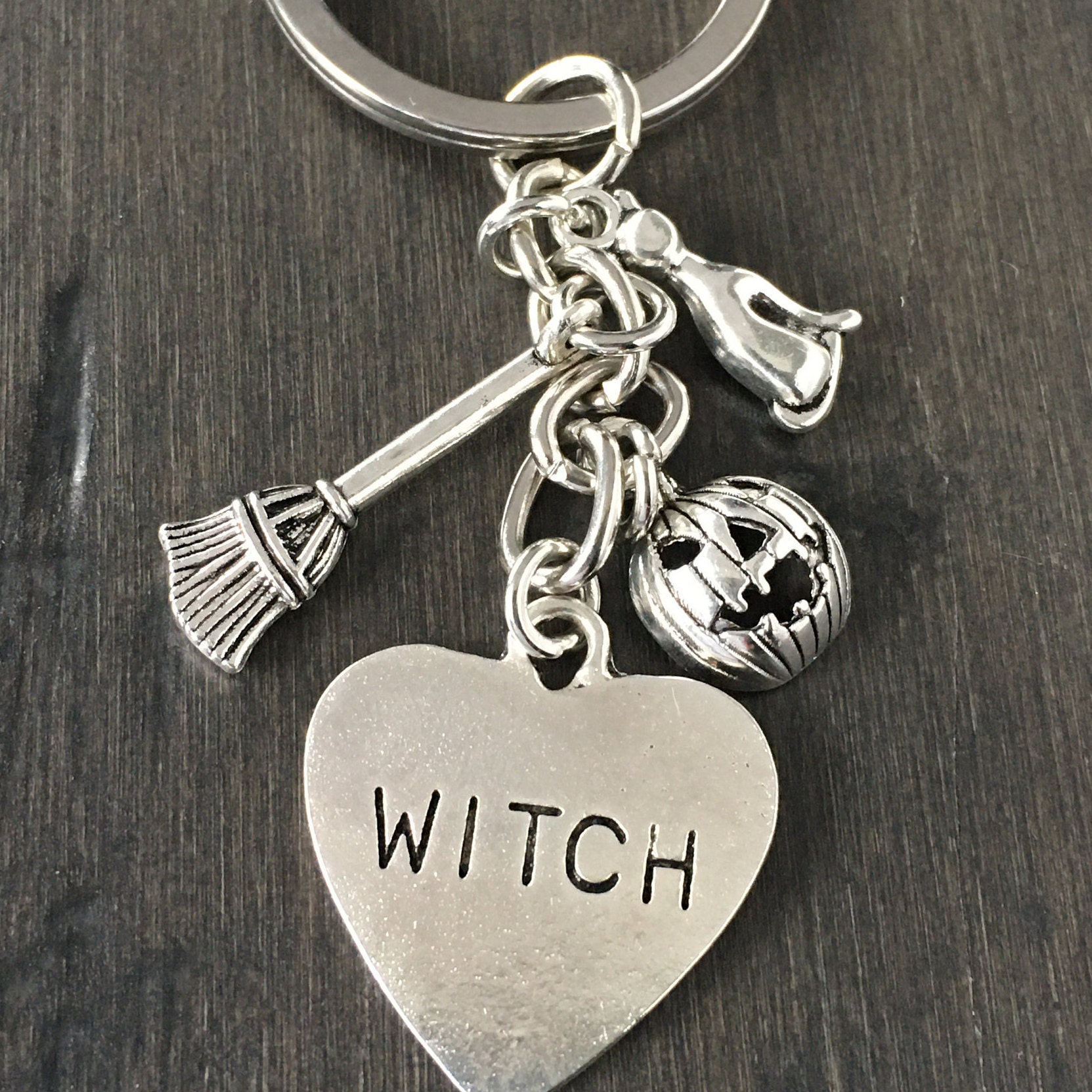 Witches Keychain Witches Jewelry Spell Keychain Pumpkin - Etsy