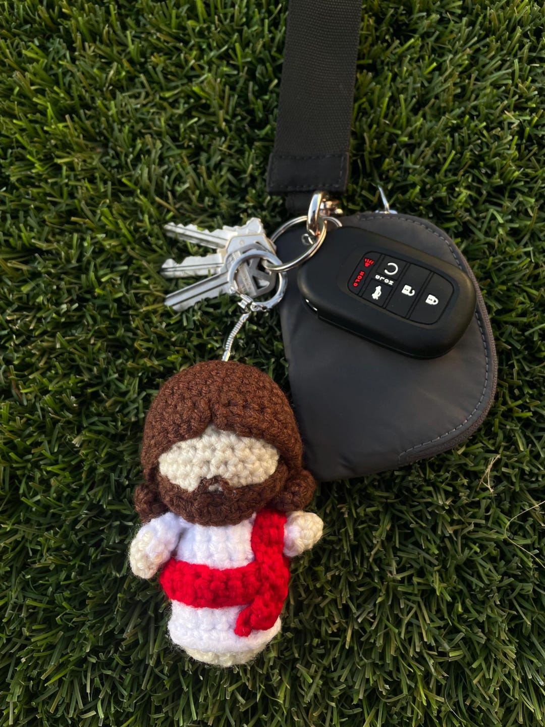Made to Order - Mini Jesus Keychain - Handmade Crochet Plushie - Etsy