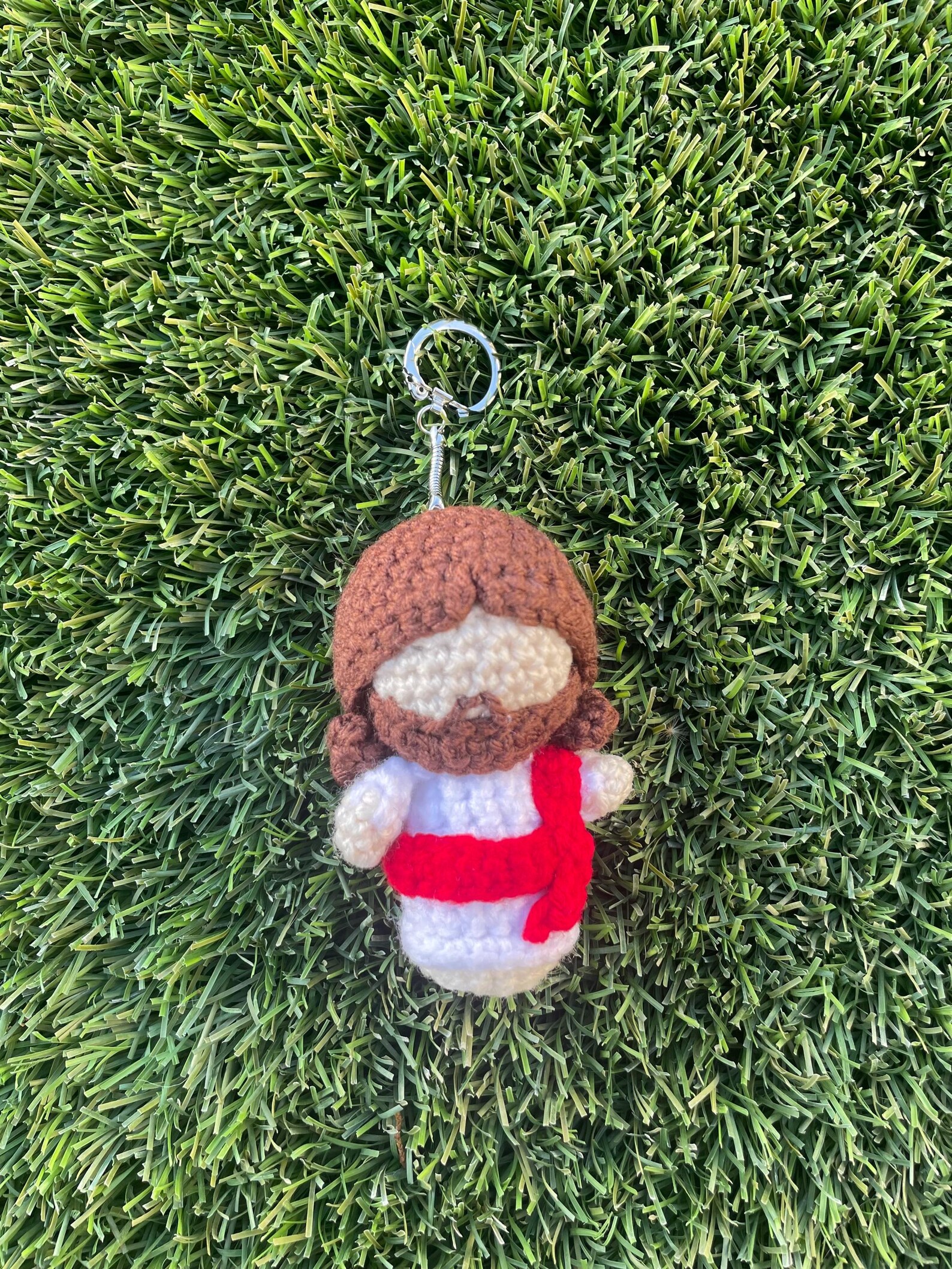 Made to Order - Mini Jesus Keychain - Handmade Crochet Plushie - Etsy