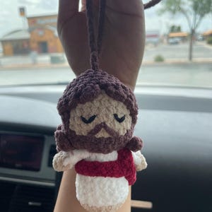 Made to Order - Mini Jesus Plush Charm: Handmade Religious Keychain or ...