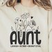 Aunt Svg, Aunt Floral Svg, Aunt Shirt Svg, Loved Aunt Svg, Aunt Quotes ...