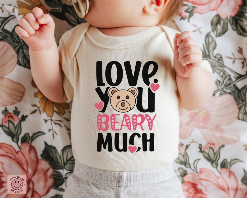 Love You Beary Much Svg Valentines Day Svg Kids Valentines - Etsy