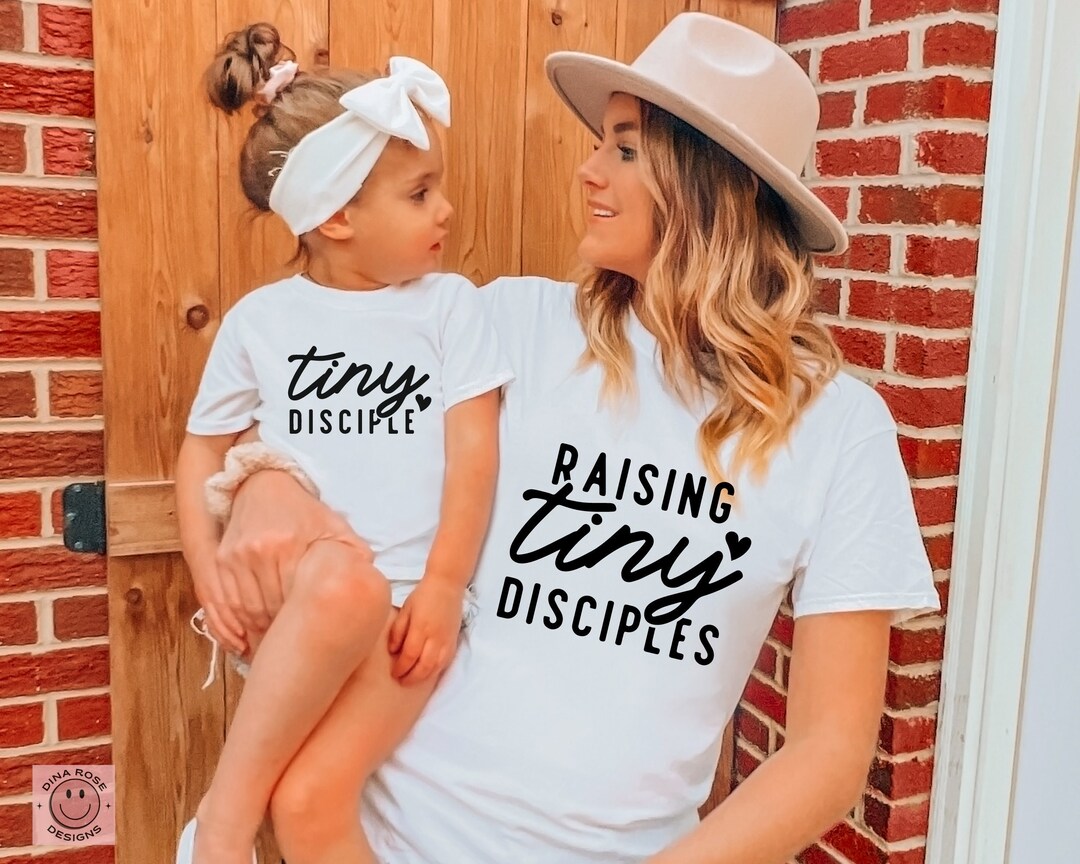 Raising Tiny Disciples Svg, Tiny Disciple Svg, Mama Mini Svg, Mommy ...