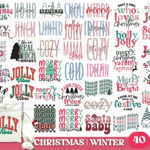 Christmas Svg Bundle, 300+ Svg Png Designs for Christmas, Christmas ...