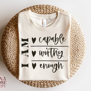 Self Love Svg, I Am Affirmations Svg, Inspirational Svg, I Am Capable ...