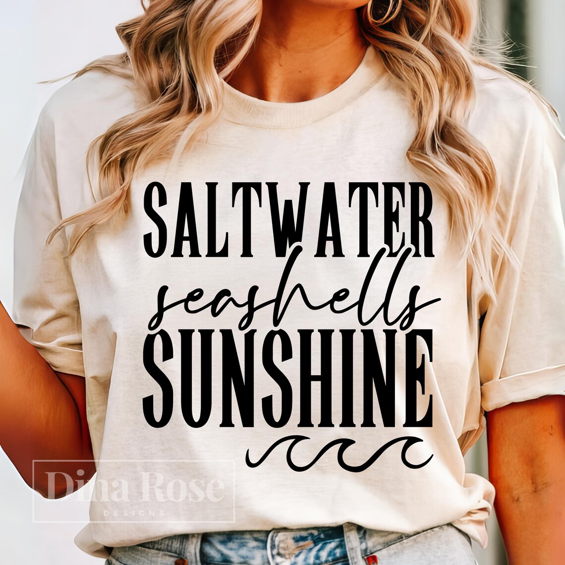 Saltwater Seashells Sunshine Svg, Summer Svg, Saltwater Svg, Seashell ...