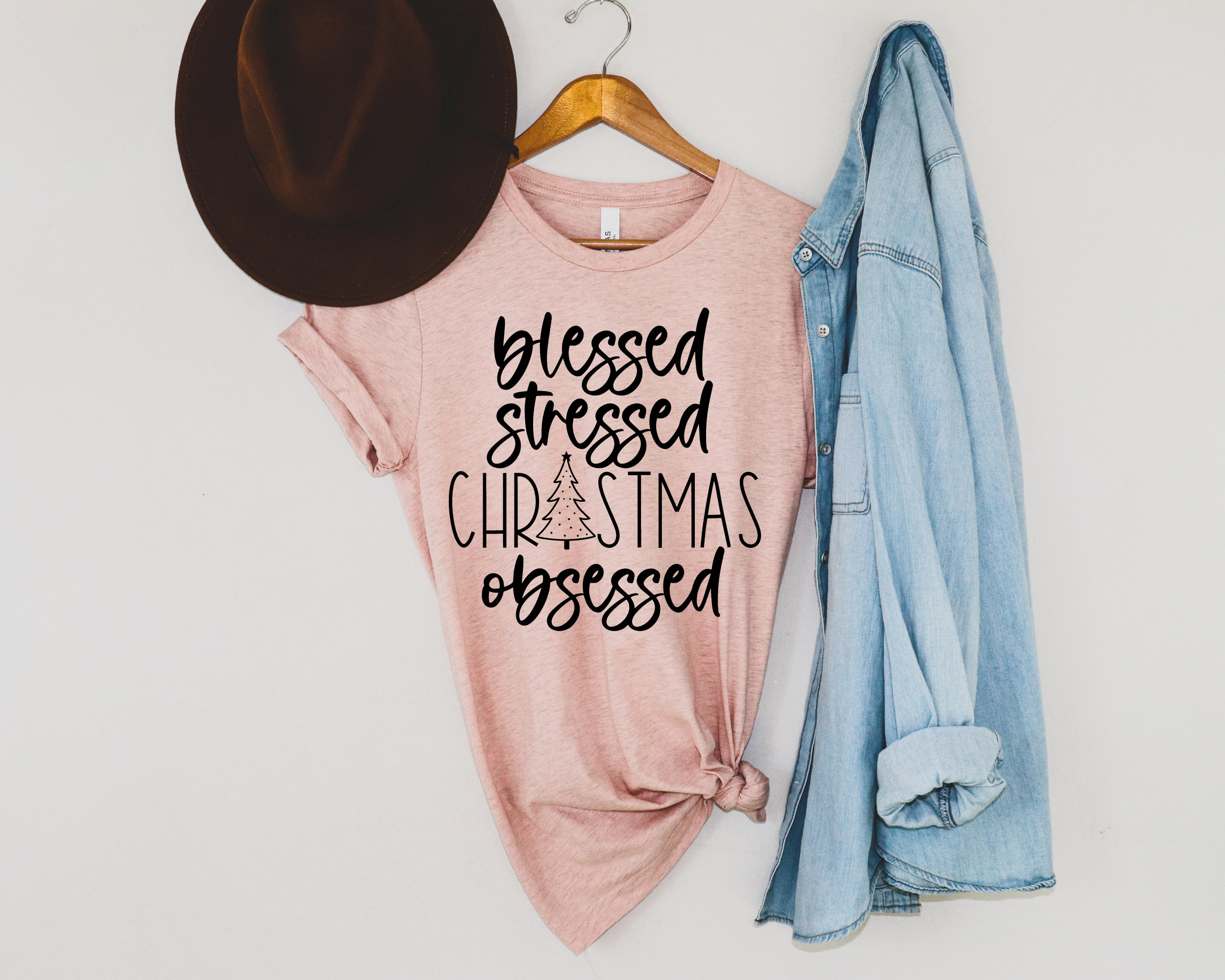 Blessed Stressed Christmas Obsessed Svg Christmas Svg | Etsy