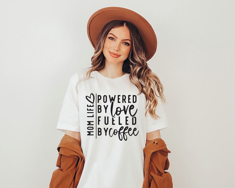 Mom Life Svg Powered By Love Svg Fueled By Coffee Svg Etsy Australia