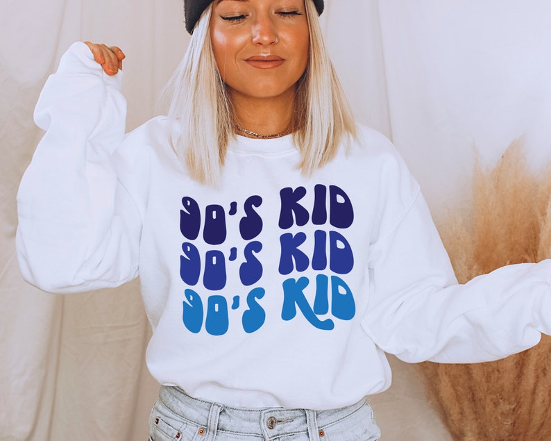 90's Kid Svg 1990 Svg 90's Vibes Svg Wavy Text - Etsy India