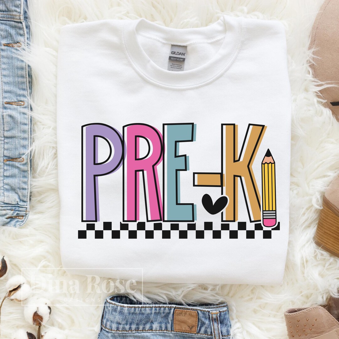Pre-k Svg, Pre-k Retro Svg Png, Back to School Svg, School Retro Svg ...
