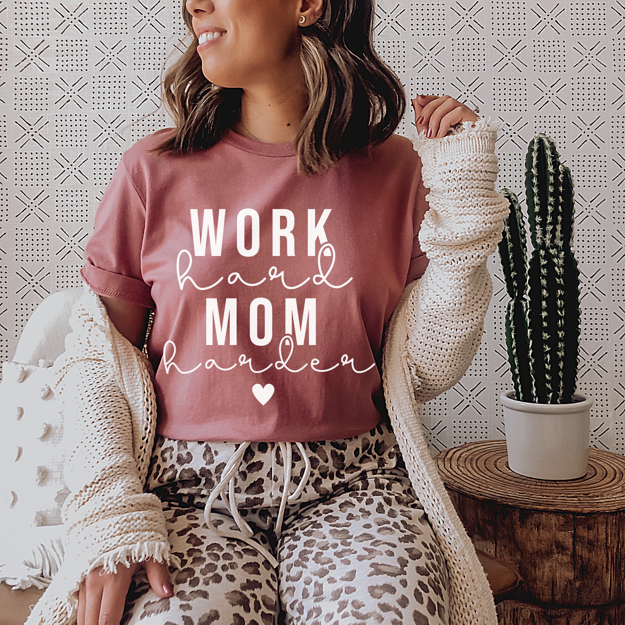 Work Hard Mom Harder Svg Mama Svg Funny Mom Quote Svg Boss | Etsy
