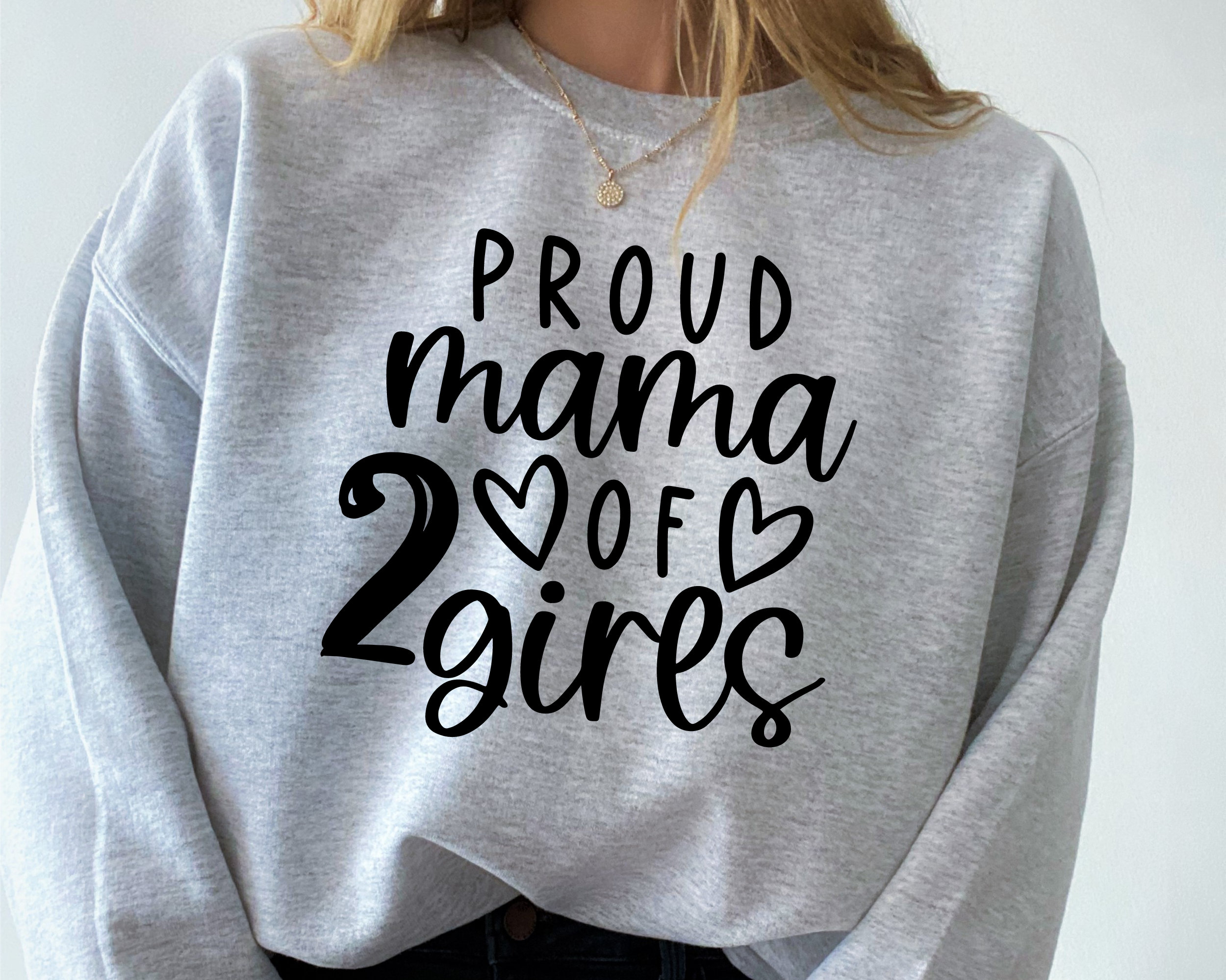 Proud Mama of 2 Girls Svg Mom of 2 Girls Svg Mom of Girls | Etsy