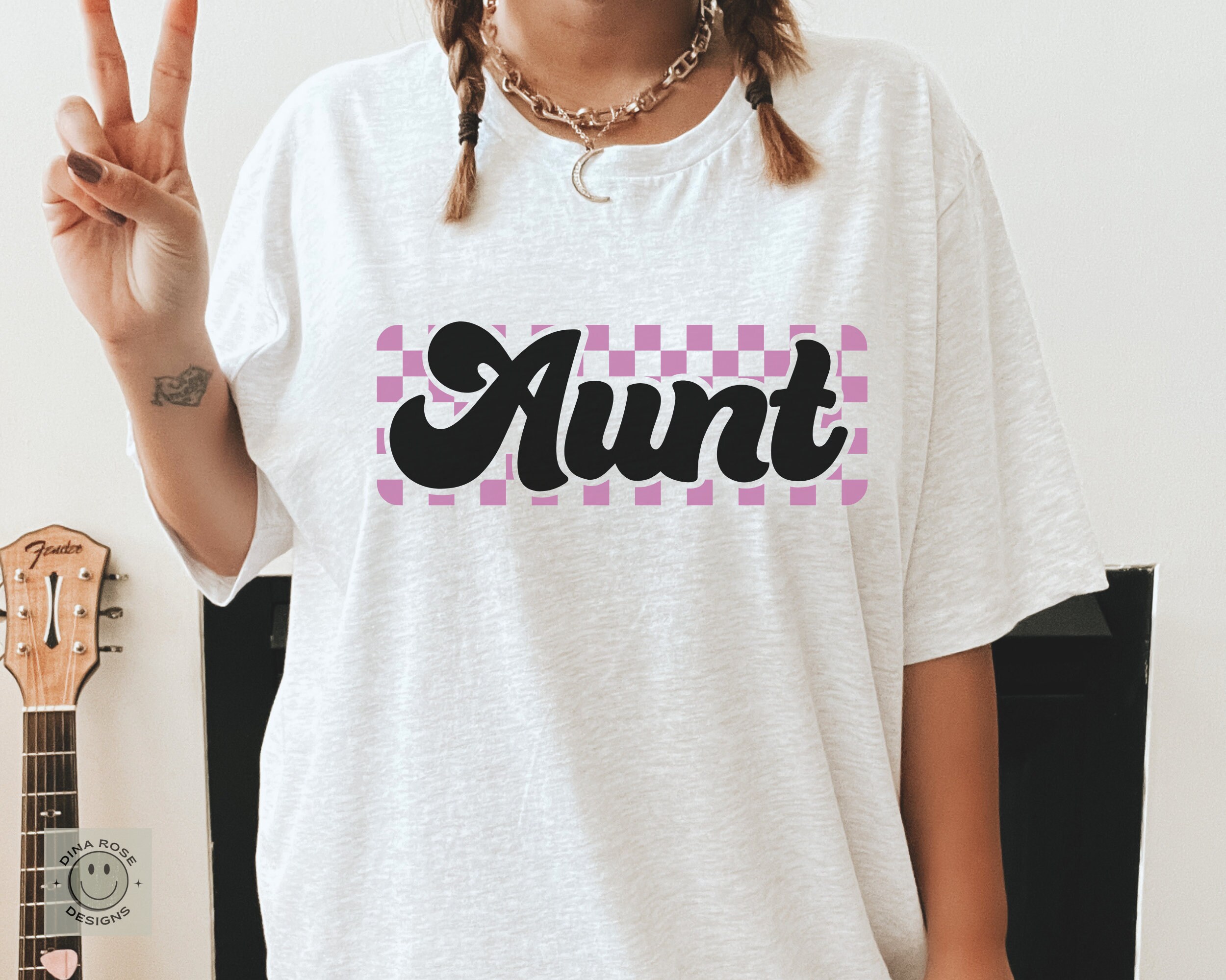 Aunt Svg, Retro Aunt Svg, Aunt Shirt Svg, Aunt Checkered Svg, Auntie ...