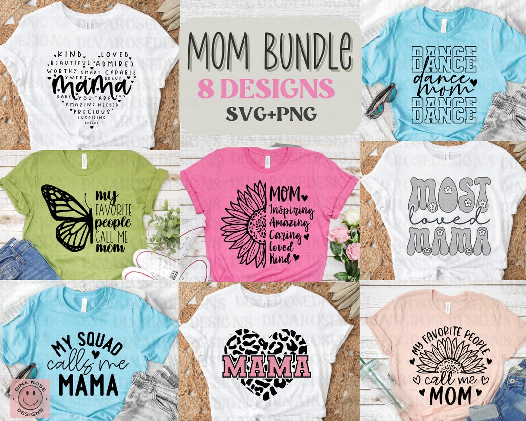 Mom Svg Bundle, Mother's Day Svg Bundle, Mama Svg, Most Loved Mama Svg ...