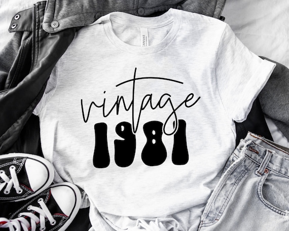 Vintage 1981 Svg 40th Birthday Svg Vintage Svg 1981 - Etsy
