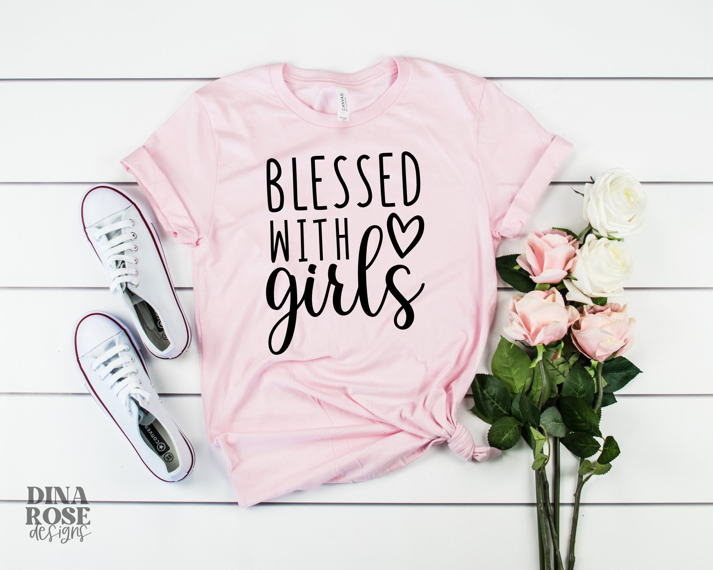 Blessed With Girls Svg, Blessed Mom Svg, Girl Mom Svg, Girl Mama Svg ...