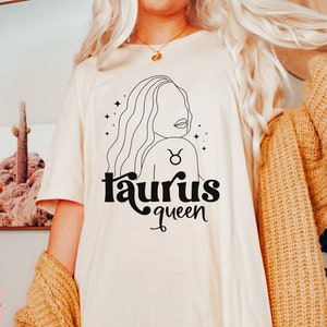 Taurus Queen Svg, Taurus Svg, Taurus Shirt Svg, Zodiac Svg, Zodiac Sign ...