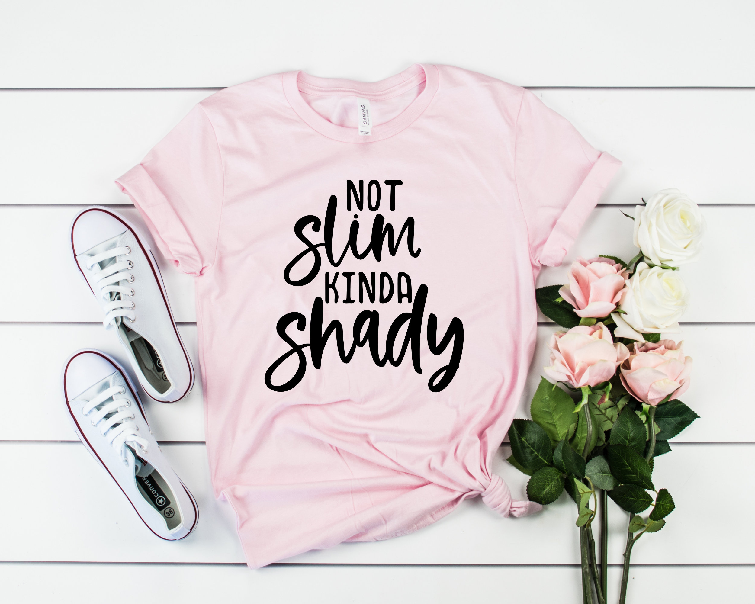 Not Slim Kinda Shady Svg Funny Sarcastic Quote Svg Sassy - Etsy