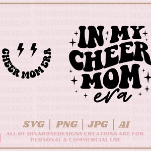 In My Cheer Mom Era Svg, Cheer Mom Svg, Cheer Mama Svg, Retro ...