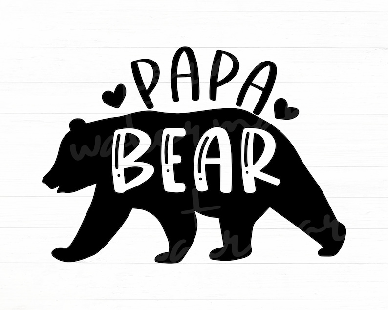 Papa Bear Svg Dad Svg Dad Bear Svg Daddy Bear Svg - Etsy