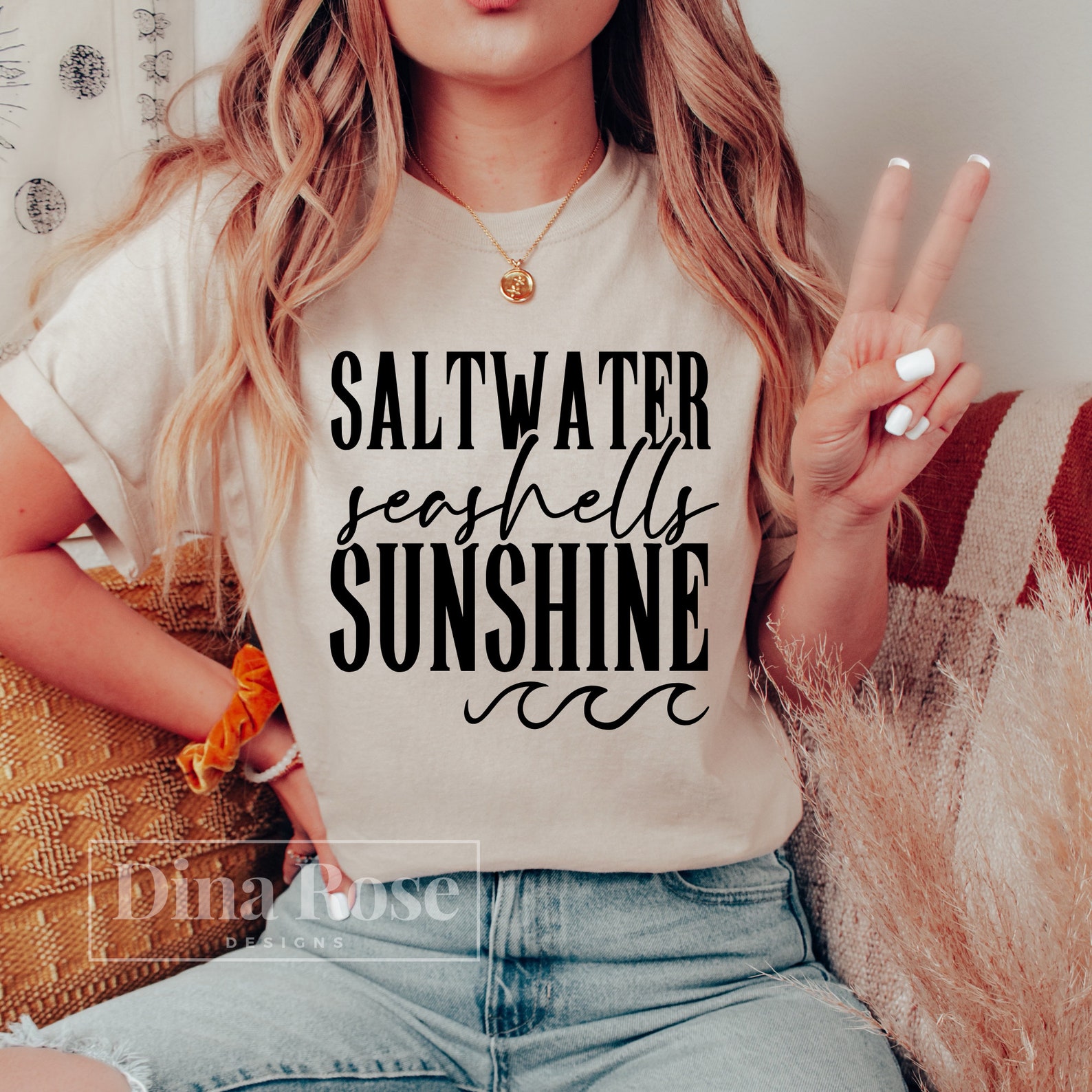 Saltwater Seashells Sunshine Svg, Summer Svg, Saltwater Svg, Seashell ...
