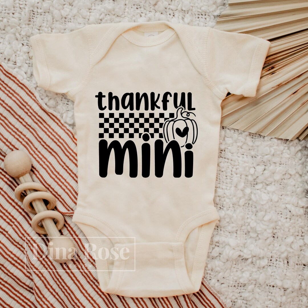 Thankful Mini Svg, Fall Svg, Thanksgiving Svg, Thankful Svg, Baby Svg ...