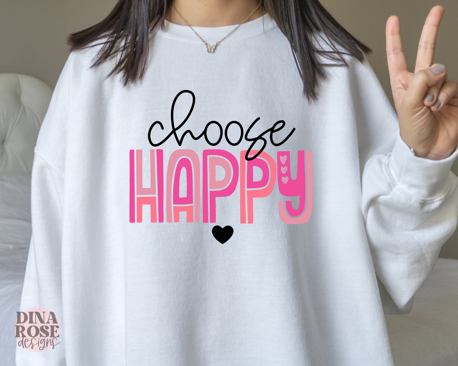 Choose Happy Svg Happiness Svg Inspirational Svg Be Happy | Etsy