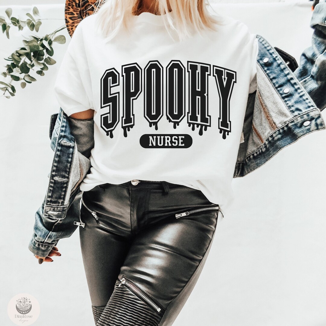 Spooky Nurse Svg, Halloween Nurse Svg, Halloween Svg, Nurse Svg, Spooky ...