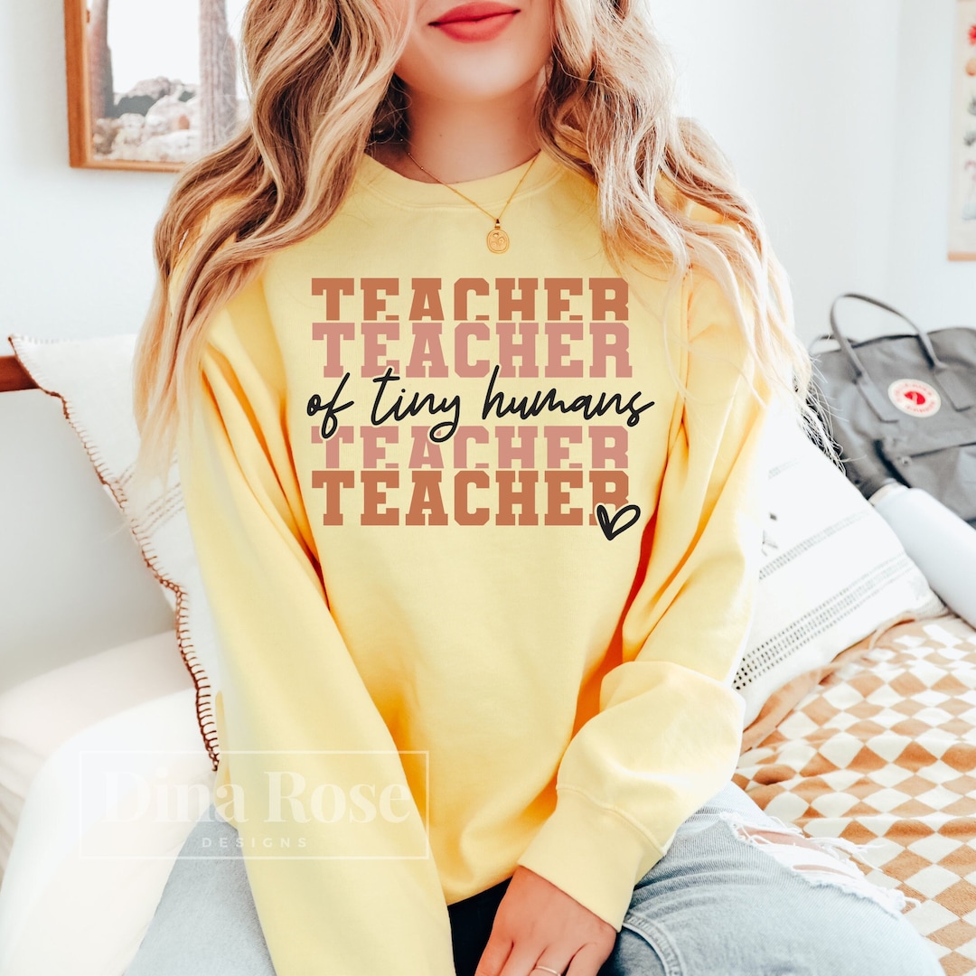 Teacher of Tiny Humans Svg, Teacher Svg, Pre-k Teacher, Kindergarten ...