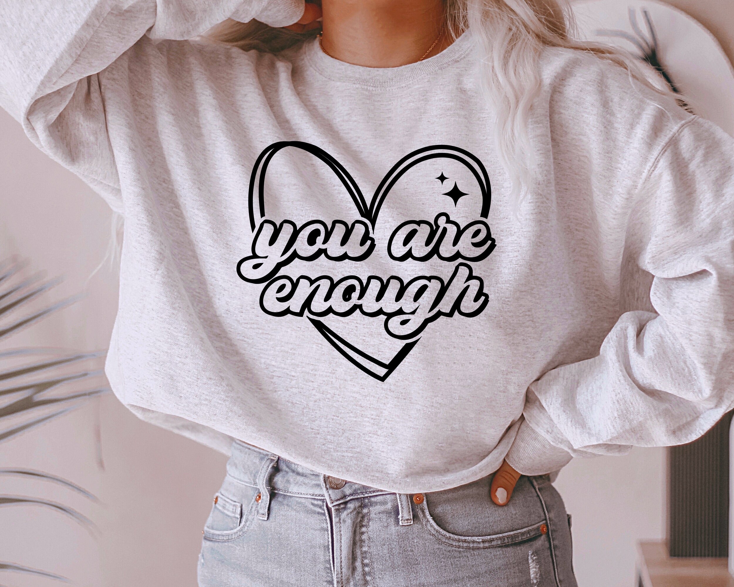 You Are Enough Svg, Inspirational Svg, Self Love Svg, Positive ...