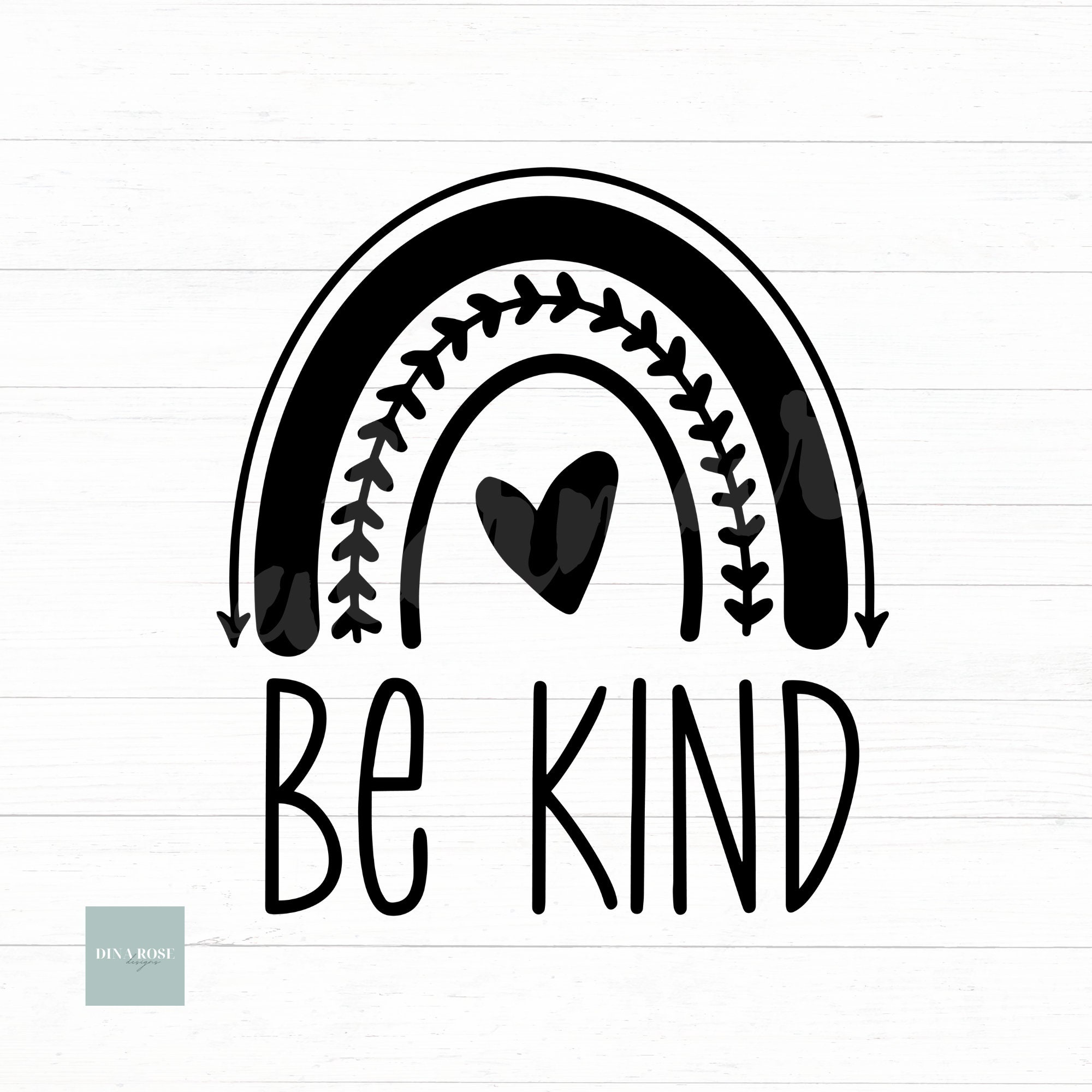 Rainbow Svg Be Kind Svg Inspirational Svg Spread Kindness - Etsy