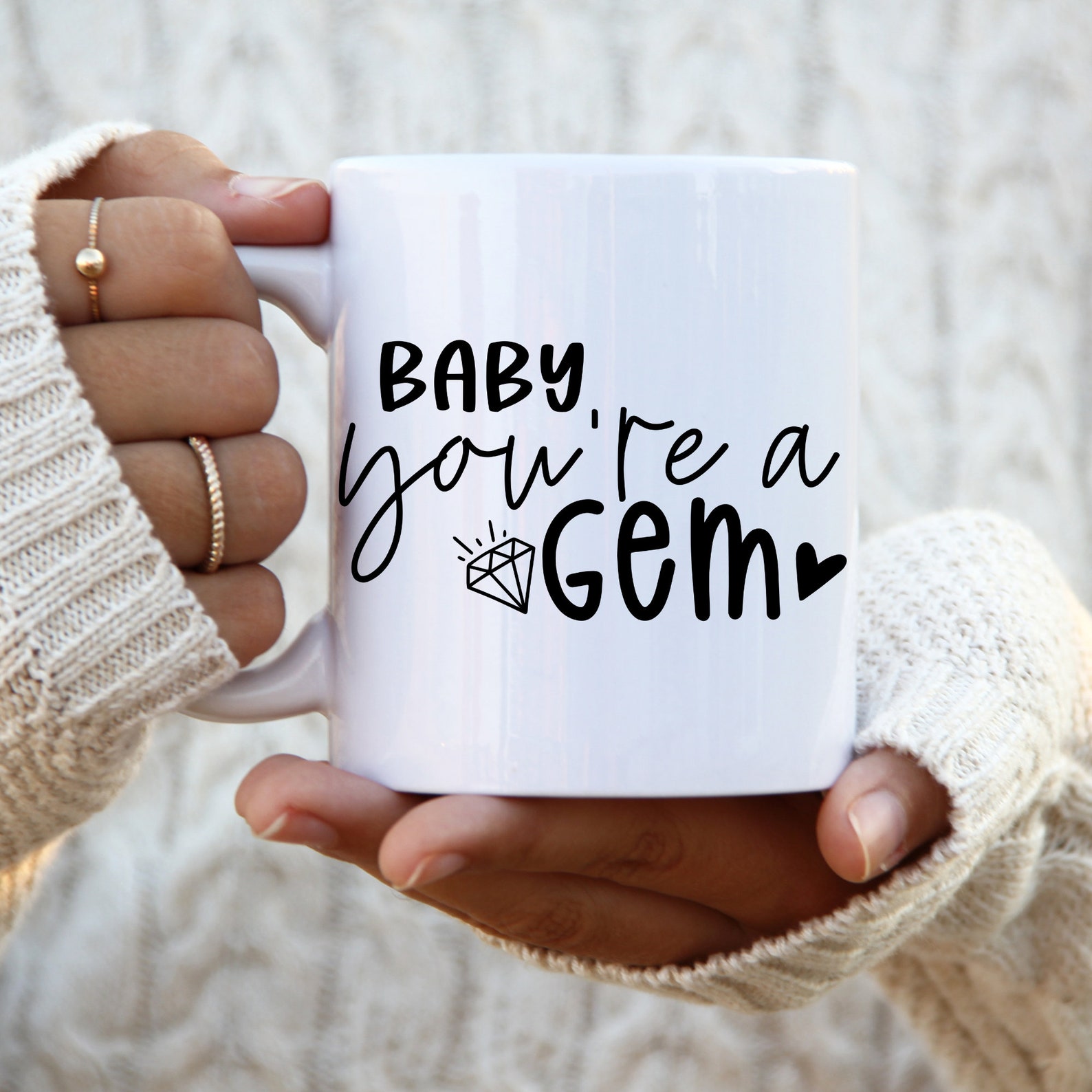 Baby You're A Gem Svg, Inspirational Quote Svg, You Are Affirmation Svg ...