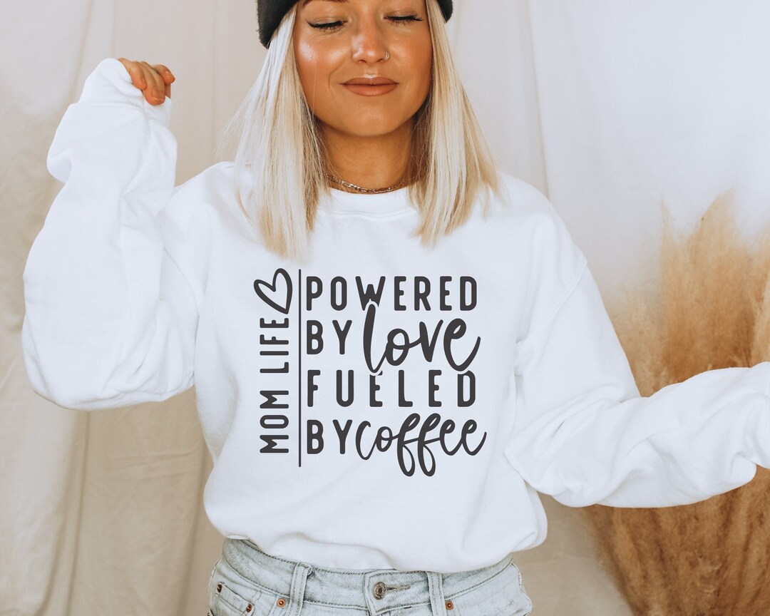 Mom Life Svg Powered By Love Svg Fueled By Coffee Svg Etsy Canada