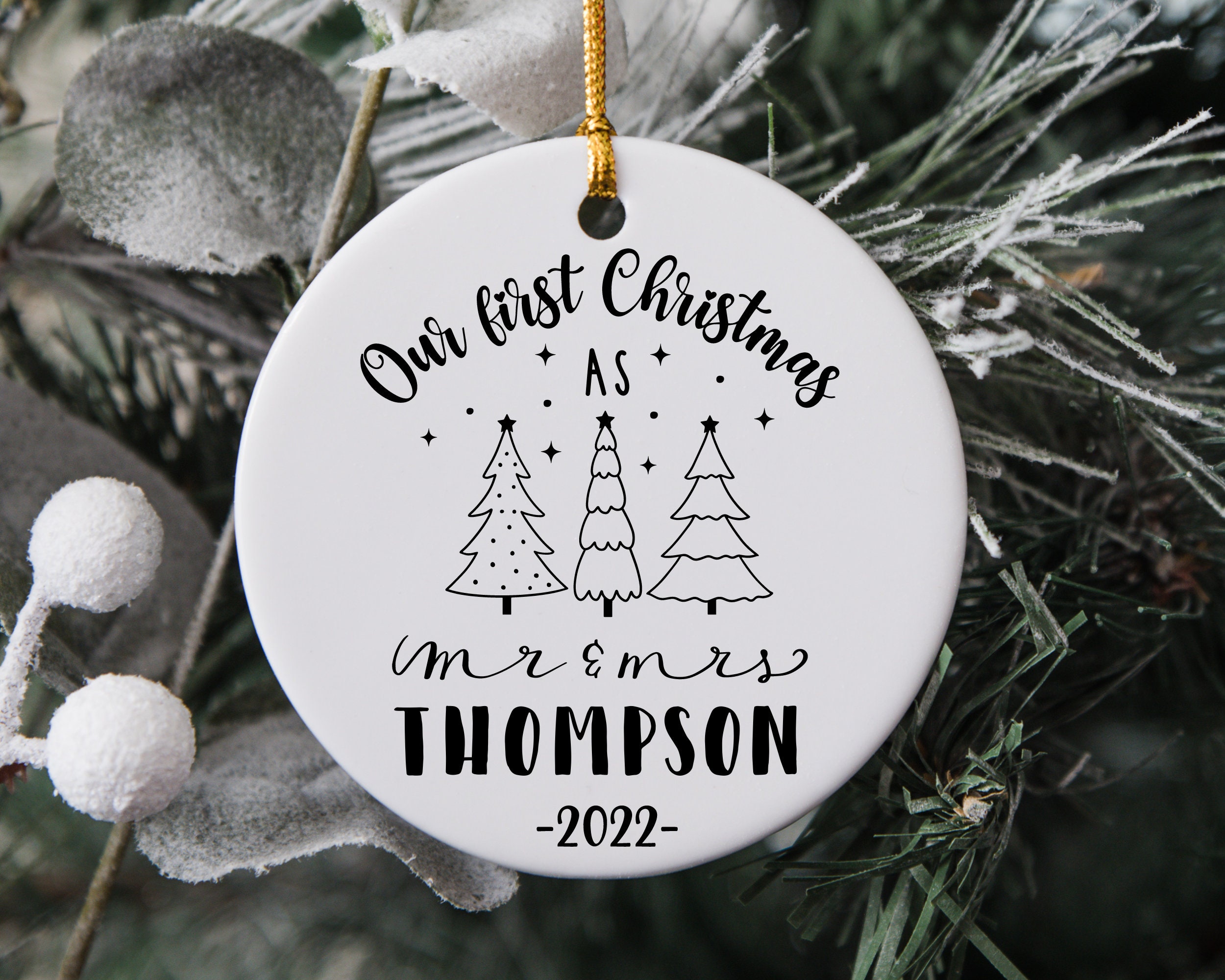Our First Christmas as Mr and Mrs Svg First Christmas Married - Etsy