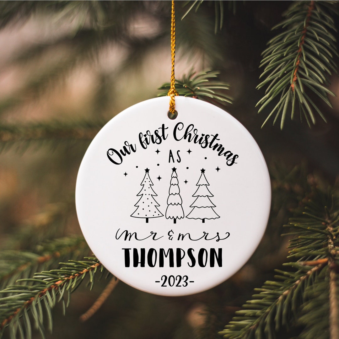 Our First Christmas as Mr and Mrs Svg, First Christmas Married Svg ...