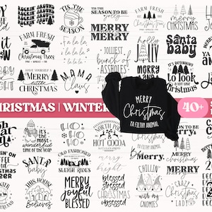 Christmas Svg Bundle, 300+ Svg Png Designs for Christmas, Christmas ...