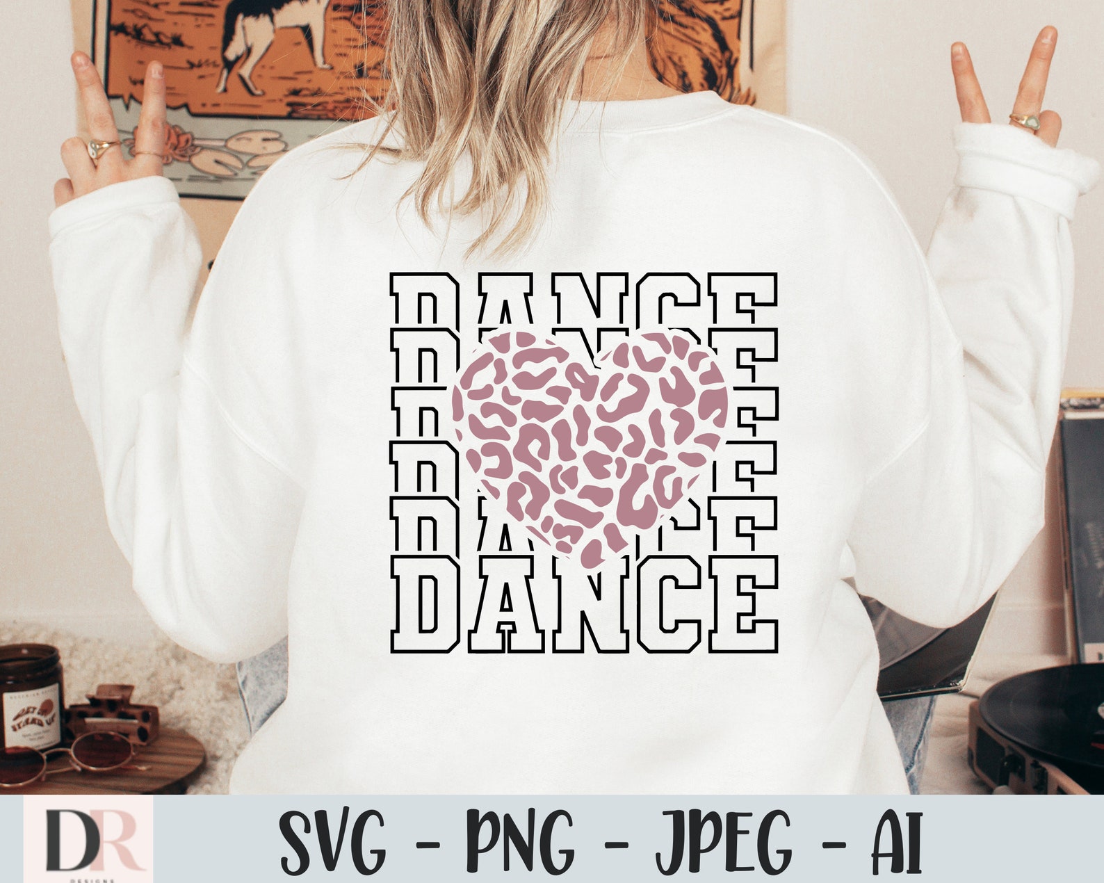 Dance Svg Dance Heart Svg Dance Leopard Svg Dance Shirt - Etsy