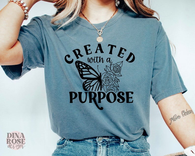 Created With A Purpose Svg Christian Svg Inspirational Svg - Etsy