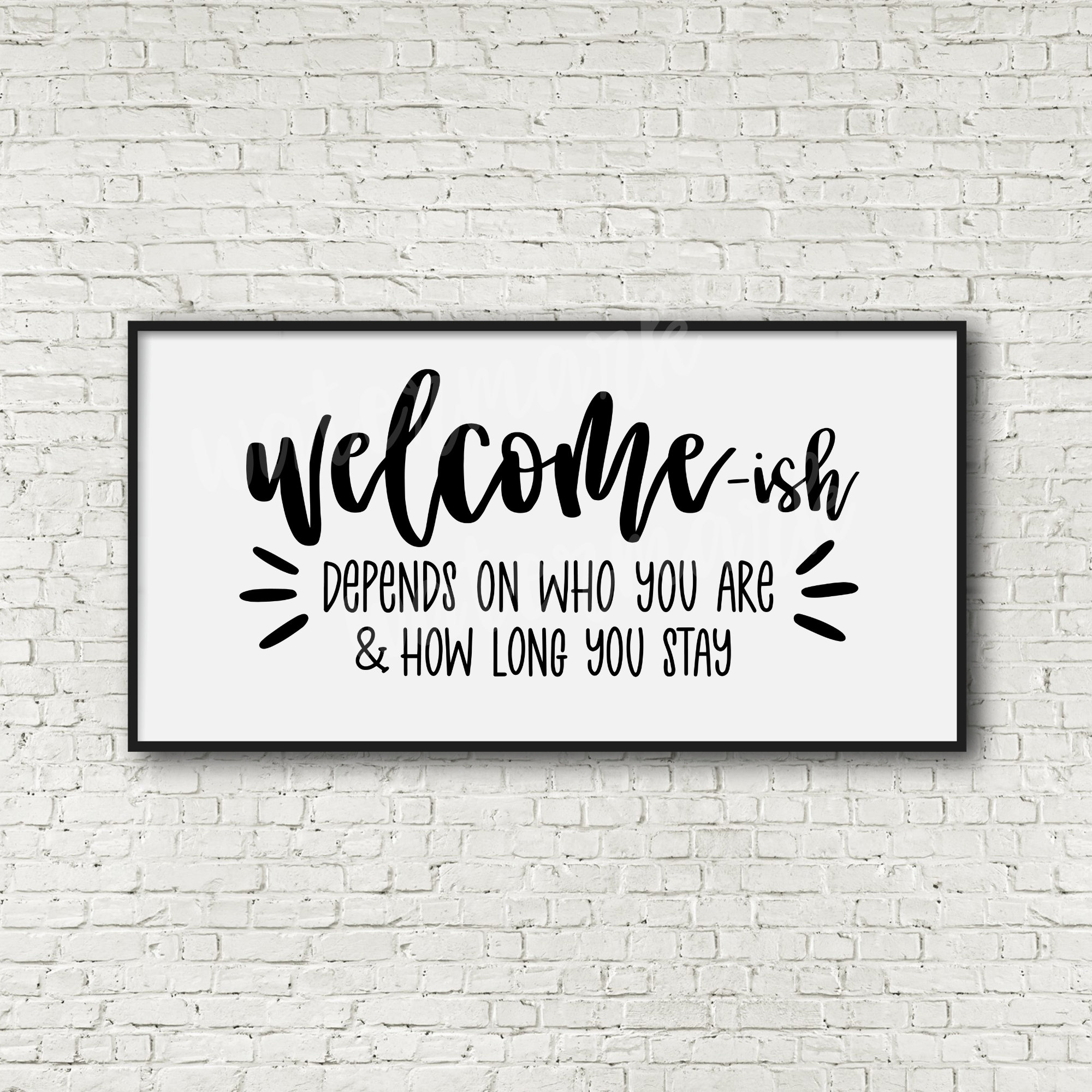 Welcome-ish Svg Welcome Sign Svg Funny Welcome Svg Home - Etsy Finland