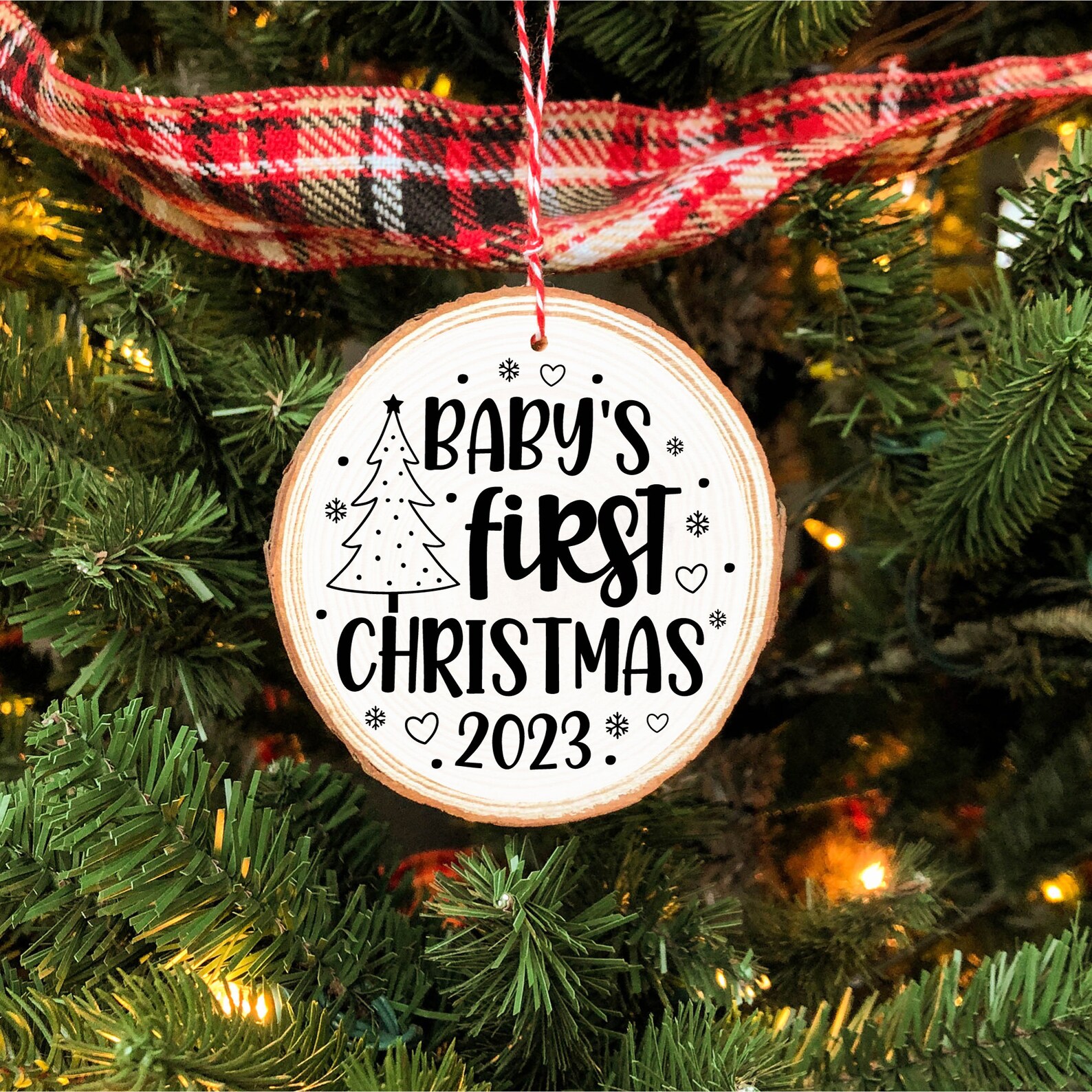 Baby's First Christmas Svg Bundle, Baby 1st Christmas Ornament Svg, My ...