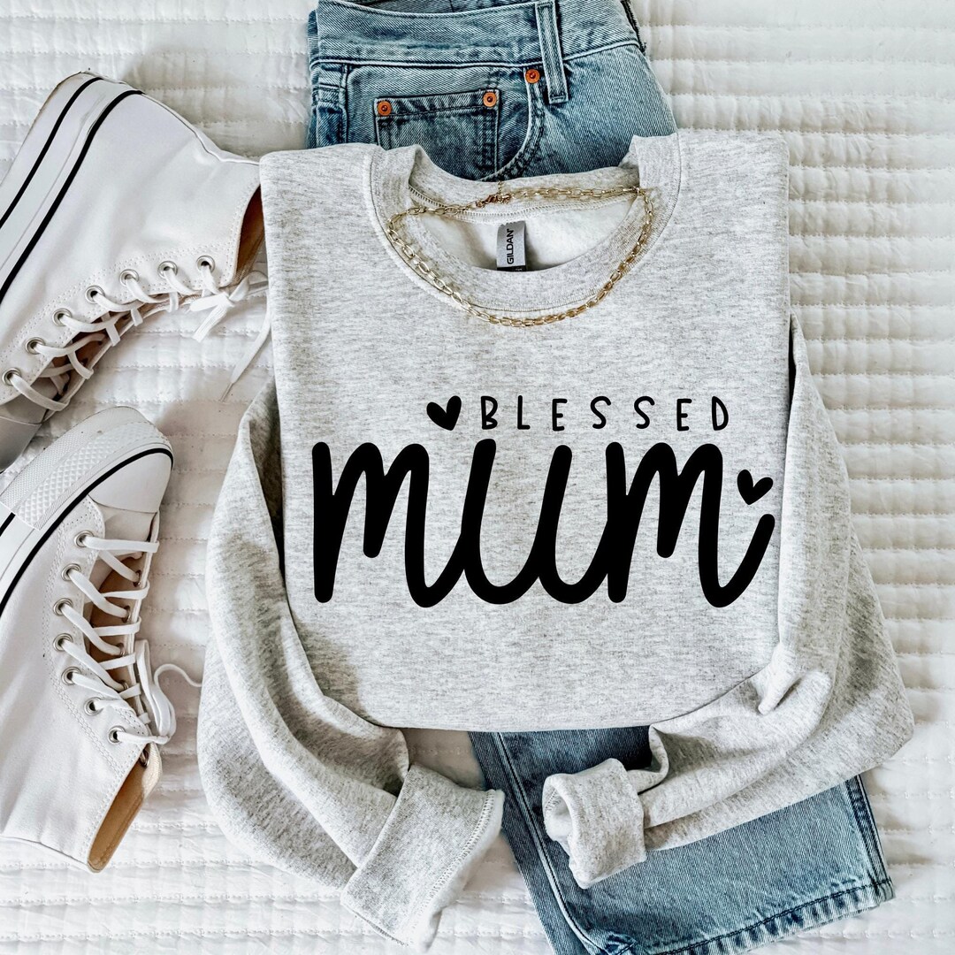 Blessed Mum Svg, Mom Svg, Blessed Mom Svg, Mama Svg, Blessed Mama Svg ...