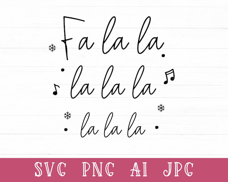 Falala Svg Falalala Svg Falalalala Svg Christmas Svg - Etsy