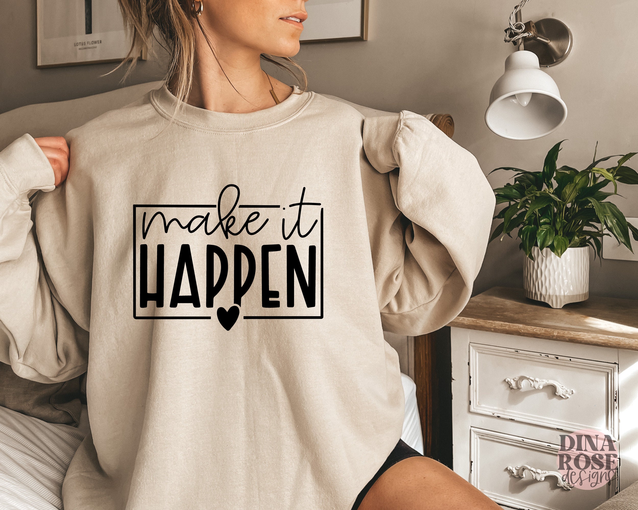 Make It Happen Svg Motivational Svg Inspirational Svg Small | Etsy