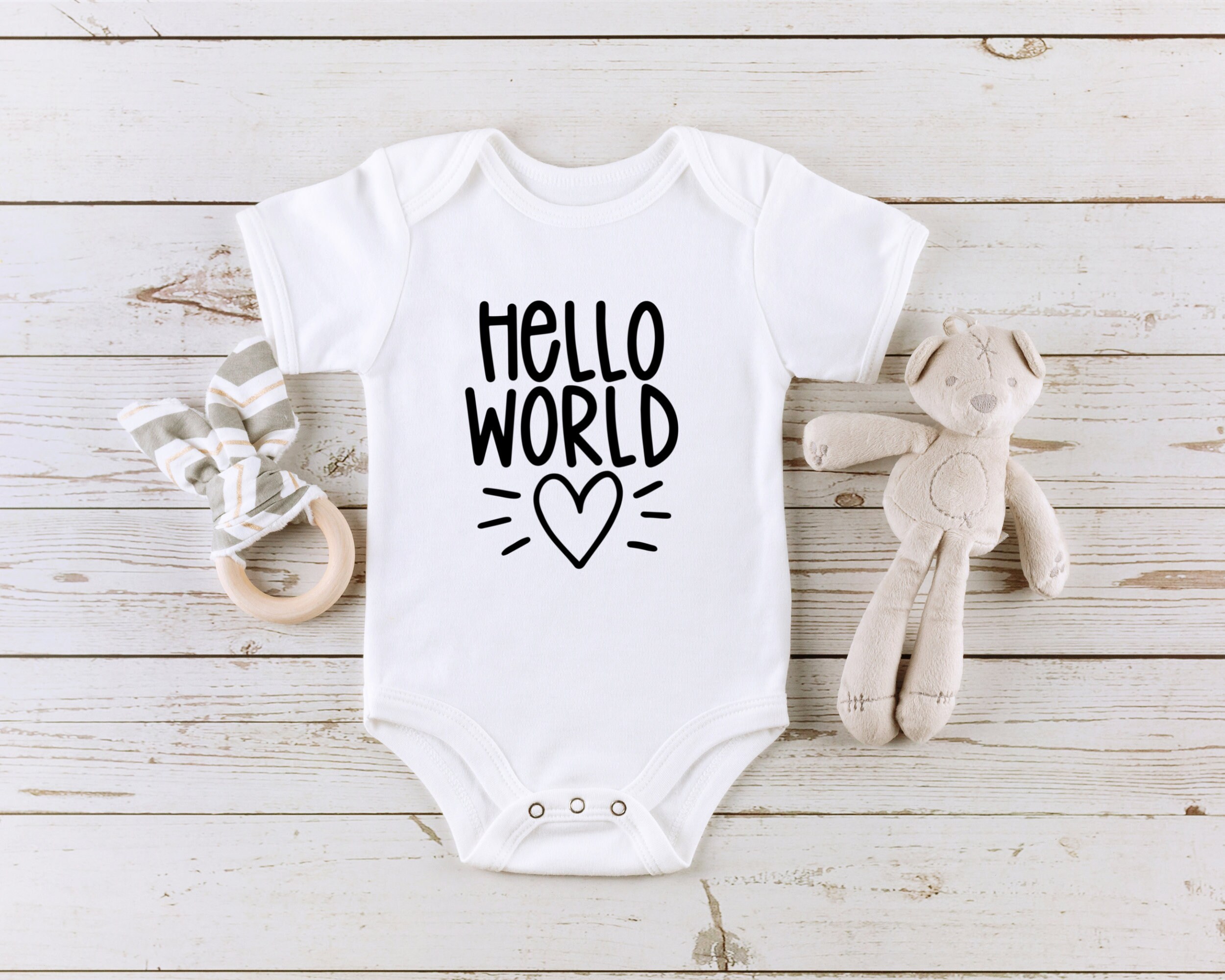 Hello World Svg Baby Svg Baby Onesie Svg Baby Svg Quotes | Etsy
