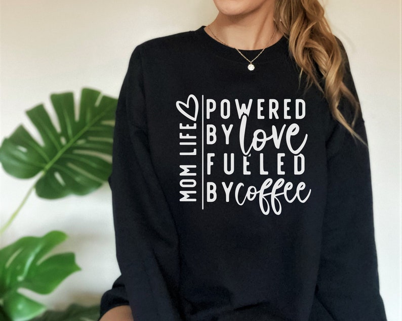 Mom Life Svg Powered By Love Svg Fueled By Coffee Svg Etsy Canada