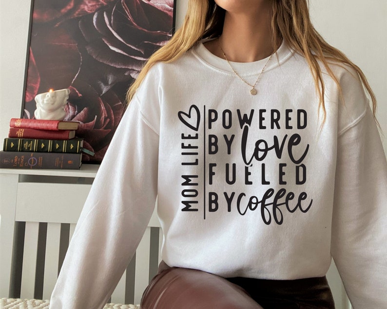 Mom Life Svg Powered By Love Svg Fueled By Coffee Svg Etsy Uk